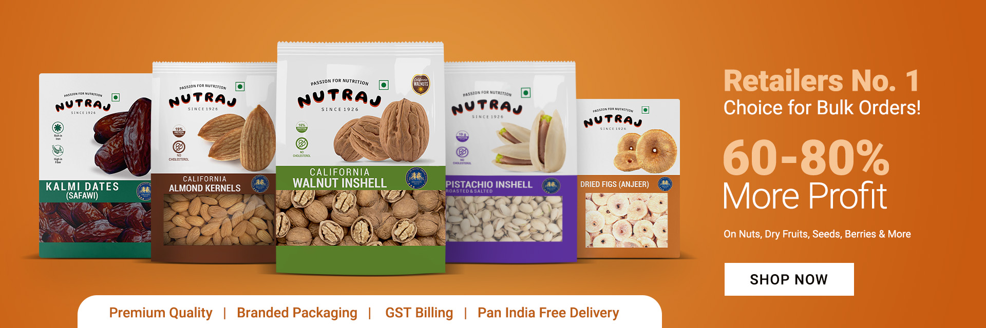Buy Dry Fruits in Bulk at Wholesale Rates | Nutraj Dry Fruits